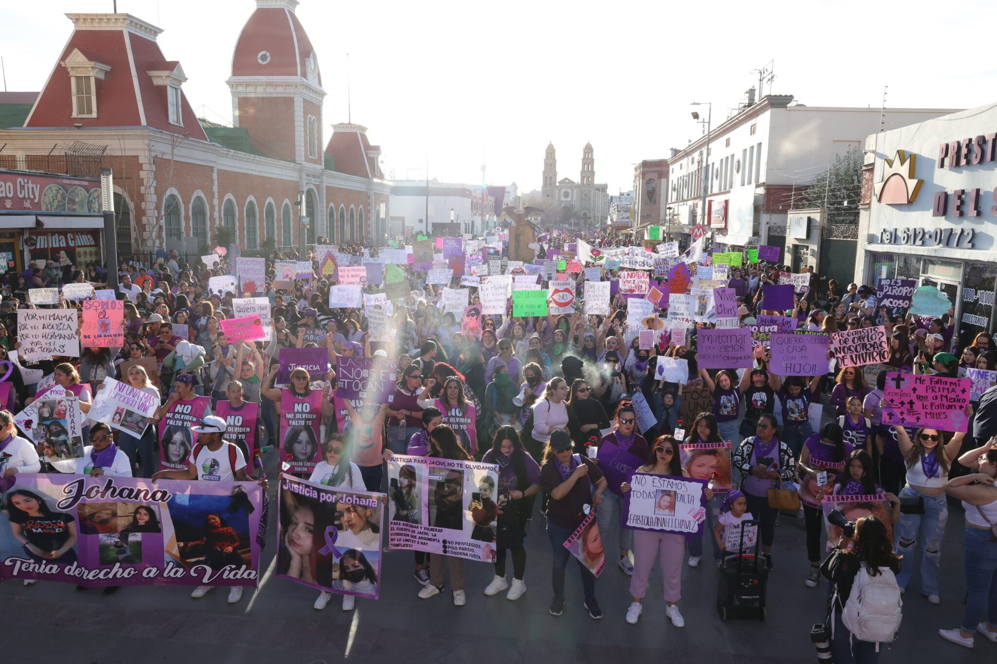 Galería: Así se vivió la marcha por el 8M en el Centro de Ciudad Juárez ...